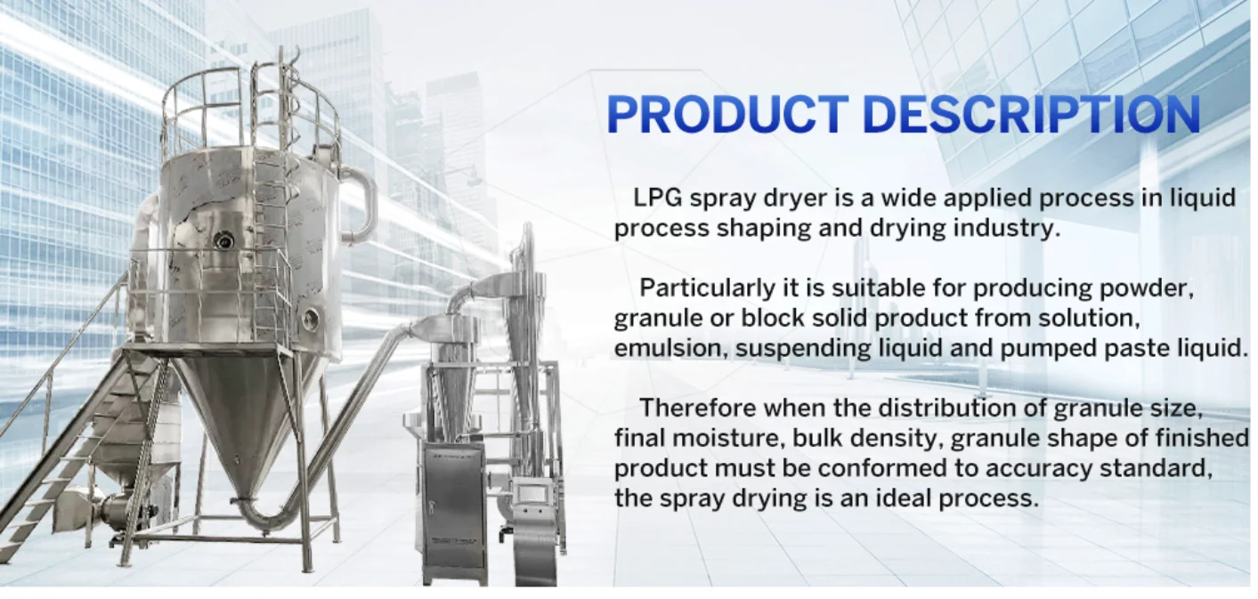 Lpg Industrial Vacuum Milk Spray Dryer Egg Powder Making Machine For Whey Fruits Spray Drying ...