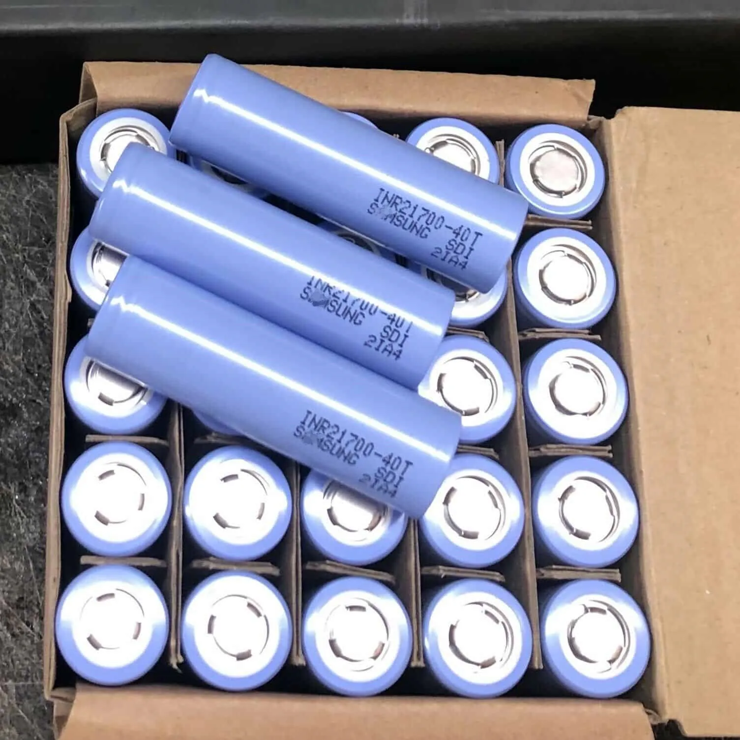 Original 3.6v Inr21700-40t 21700 4000mah Max 45a Continuous Discharge ...