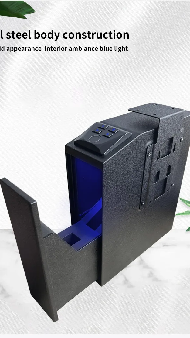 Automatic Pulling And Hanging Gun Box Hidden Safes For Home Biometric ...