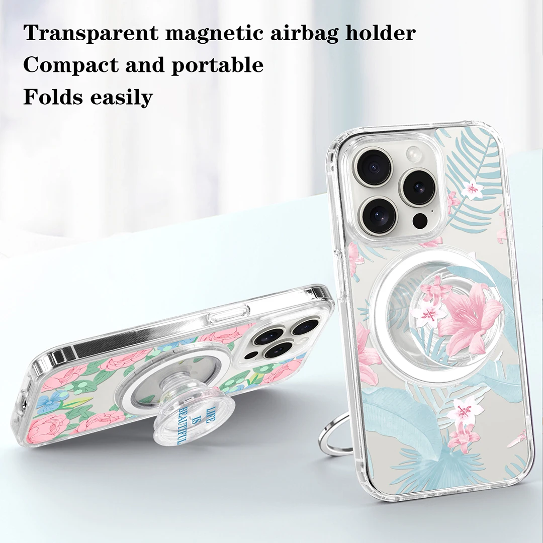 In Stock Custom Design Clear Protective Magnet Phone Cover For Iphone ...