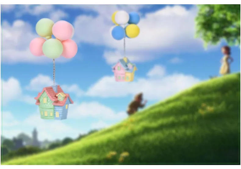 Diy Balloon Flying House Micro Landscape Decor Artificial Mini ...