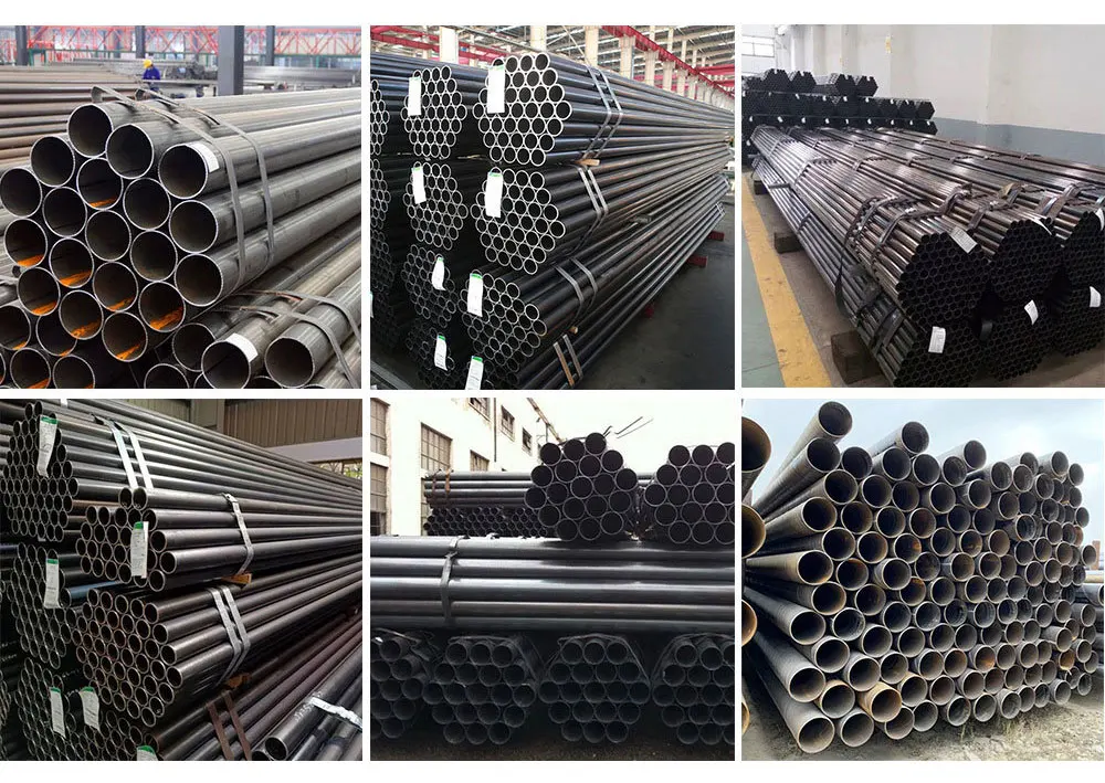 Ms Steel Erw Carbon Astm A53 Black Iron Pipe Sch40 Welded Steel Pipe ...