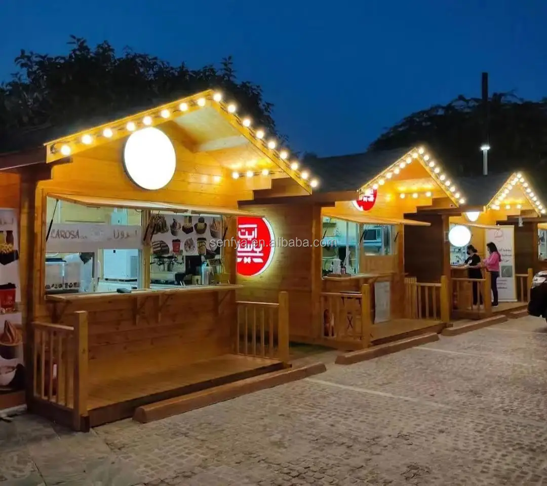 Shop Our Wood Structure Booths for Katar Market - Durable & Stylish