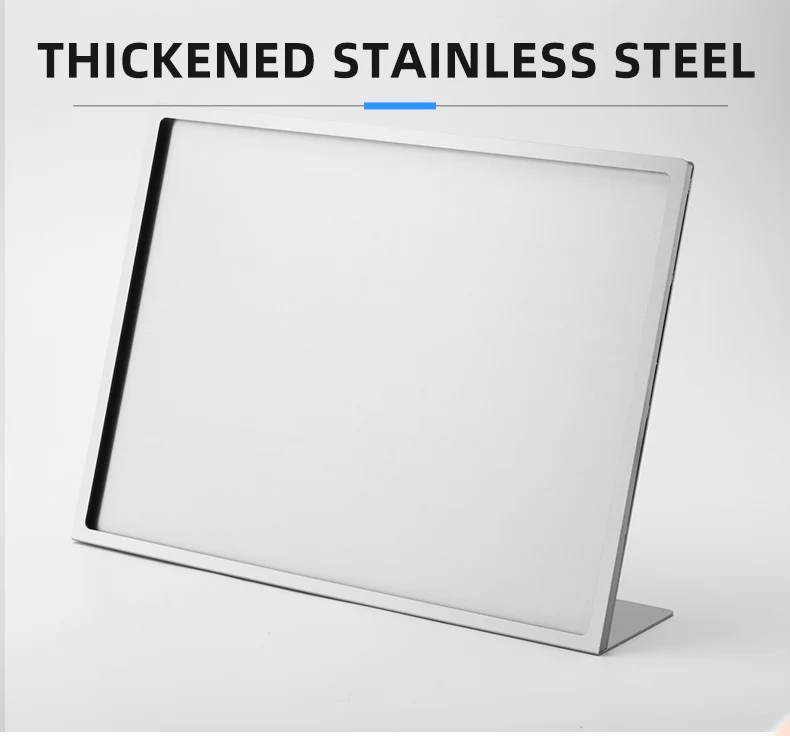 Stainless Steel Menu Display Stands - Versatile & Durable