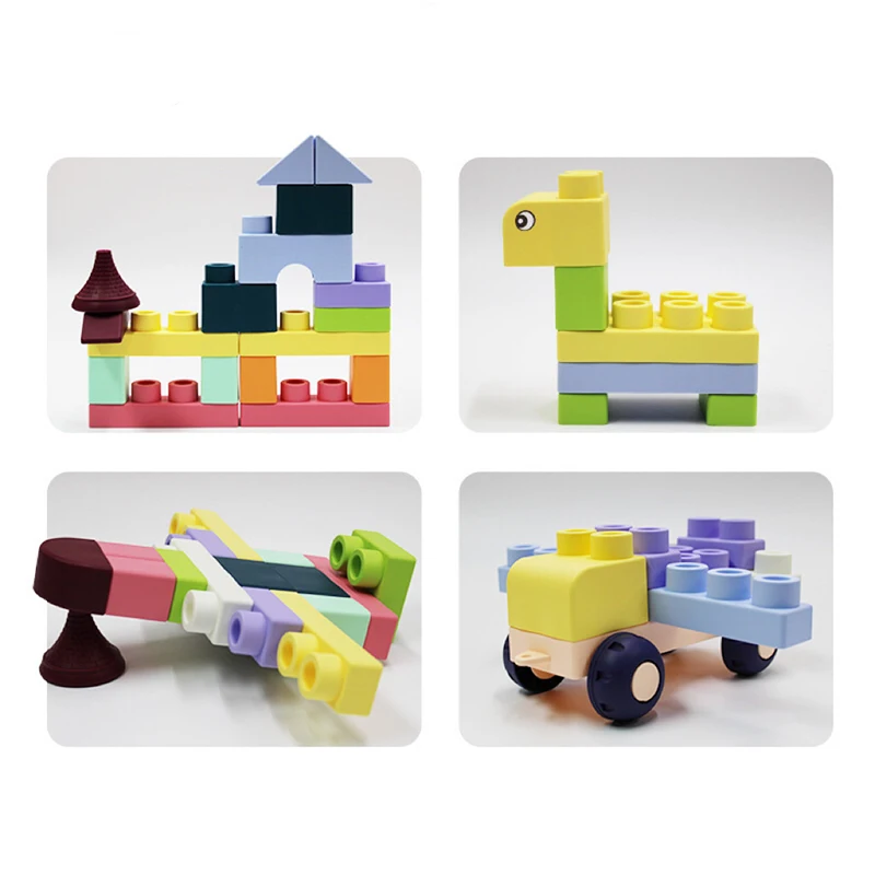 Educational Big Stacking Soft Building Blocks Bpa Free Compatible ...