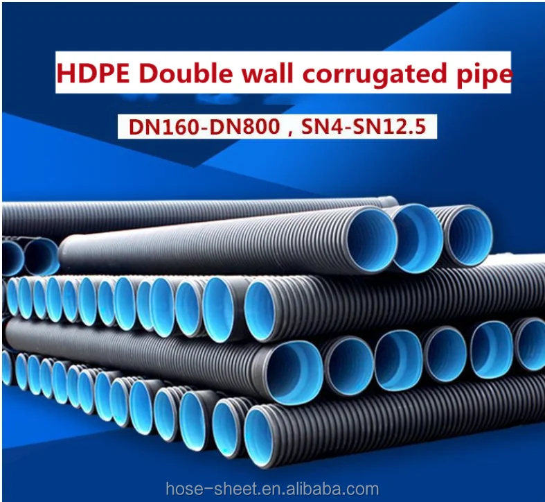 18 12 Inch Plastic Corrugated Culvert Pipe Manufacturer - Buy Double ...