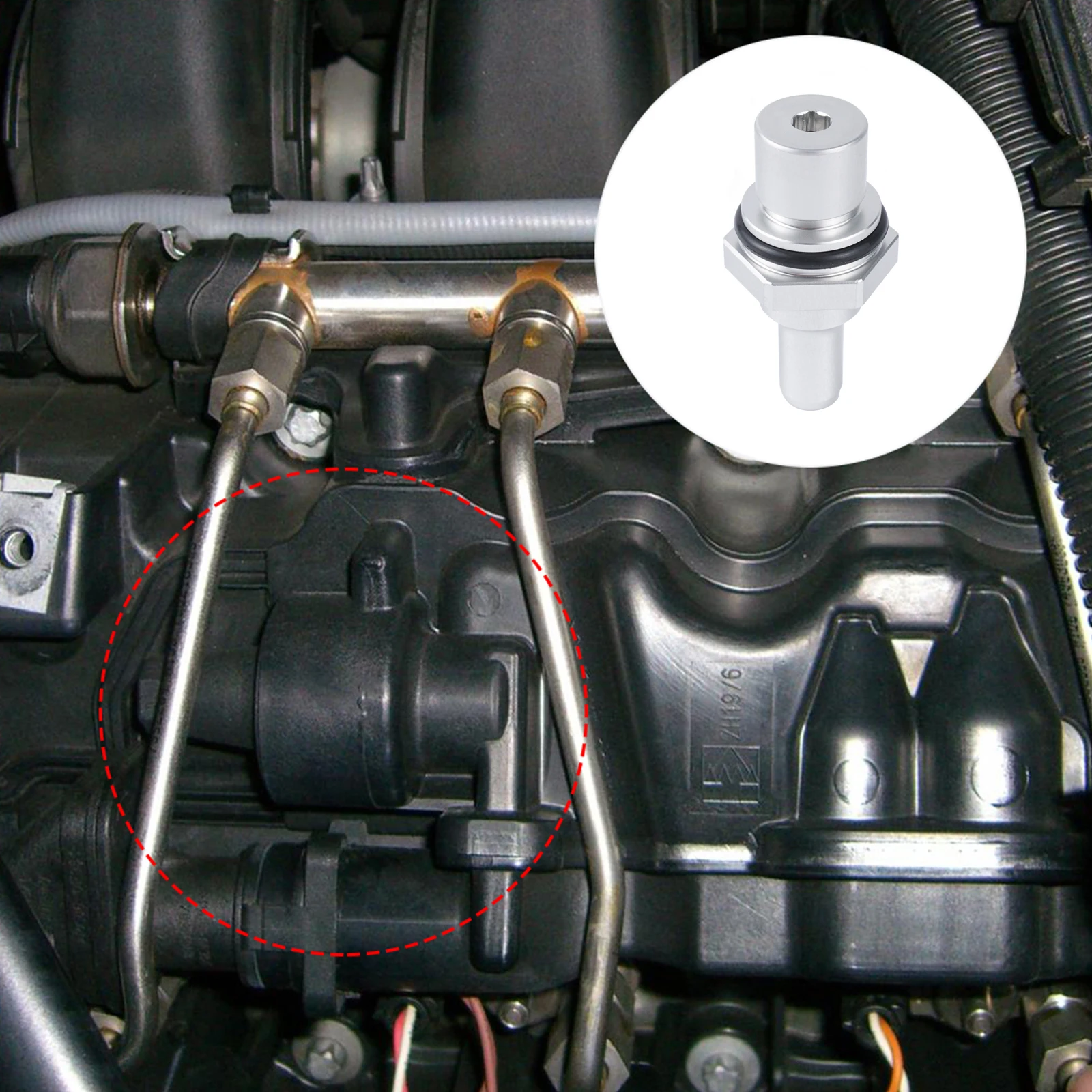Bevinsee Silver N54 Upgraded Pcv Valve For Bmw 335i E90 E91 E92 E93 ...