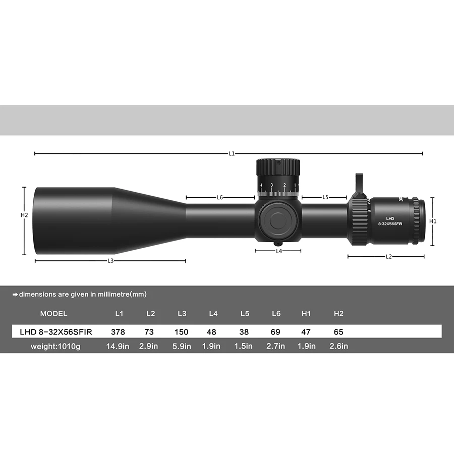 Discoveryopt LHD 8-32X56SFIR - Precision Outdoor Scopes