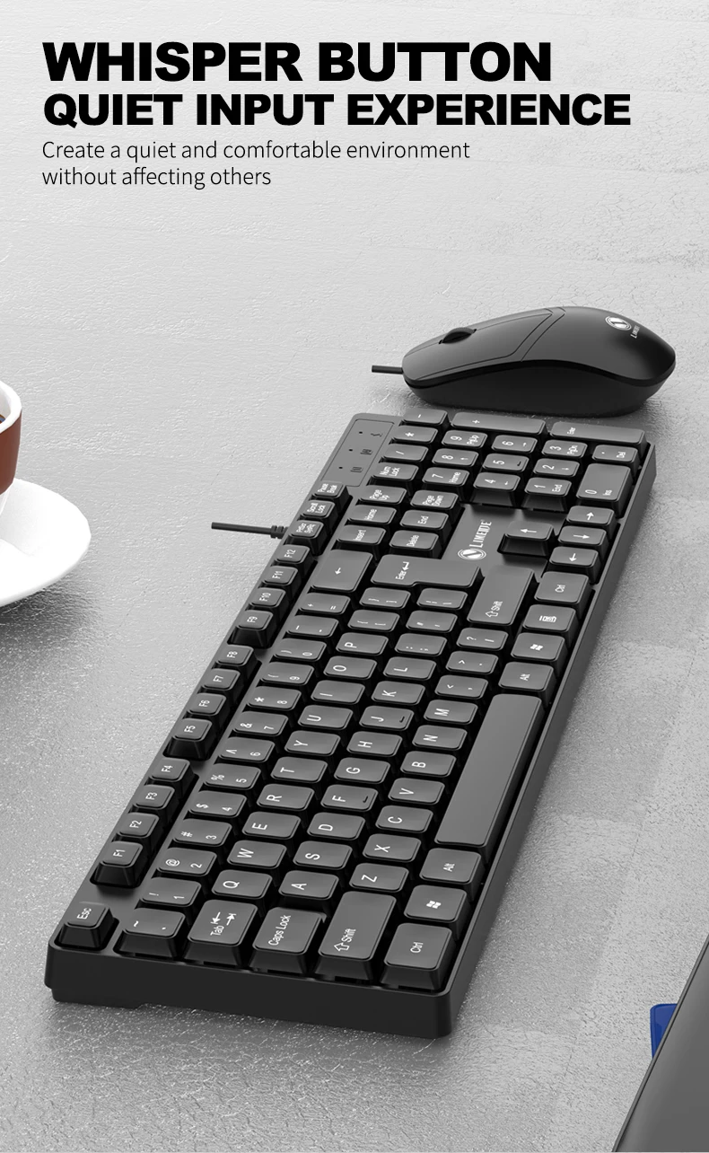 Factory Wholesale Best Cheap Business Wired Usb Keyboard & Mouse 104 ...