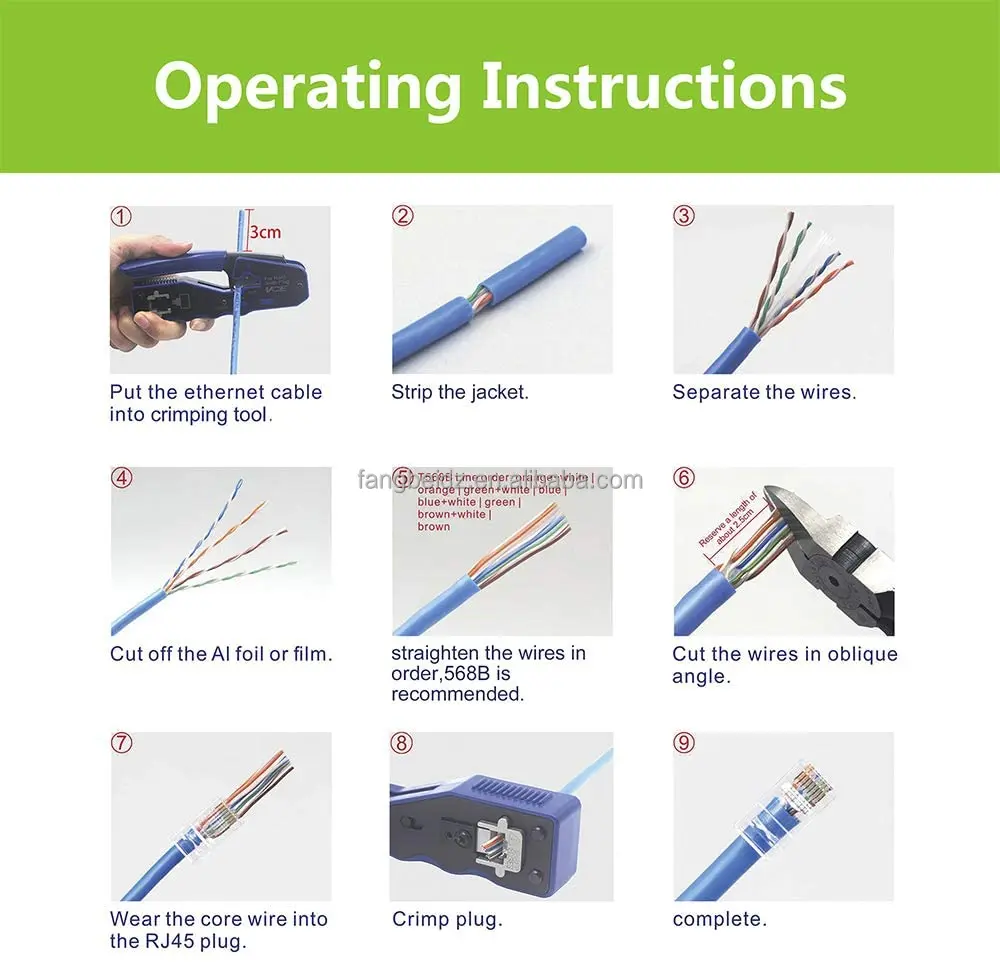Conector De Paso A Través Rj45 Cat6,Conectores Modulares De Protección ...