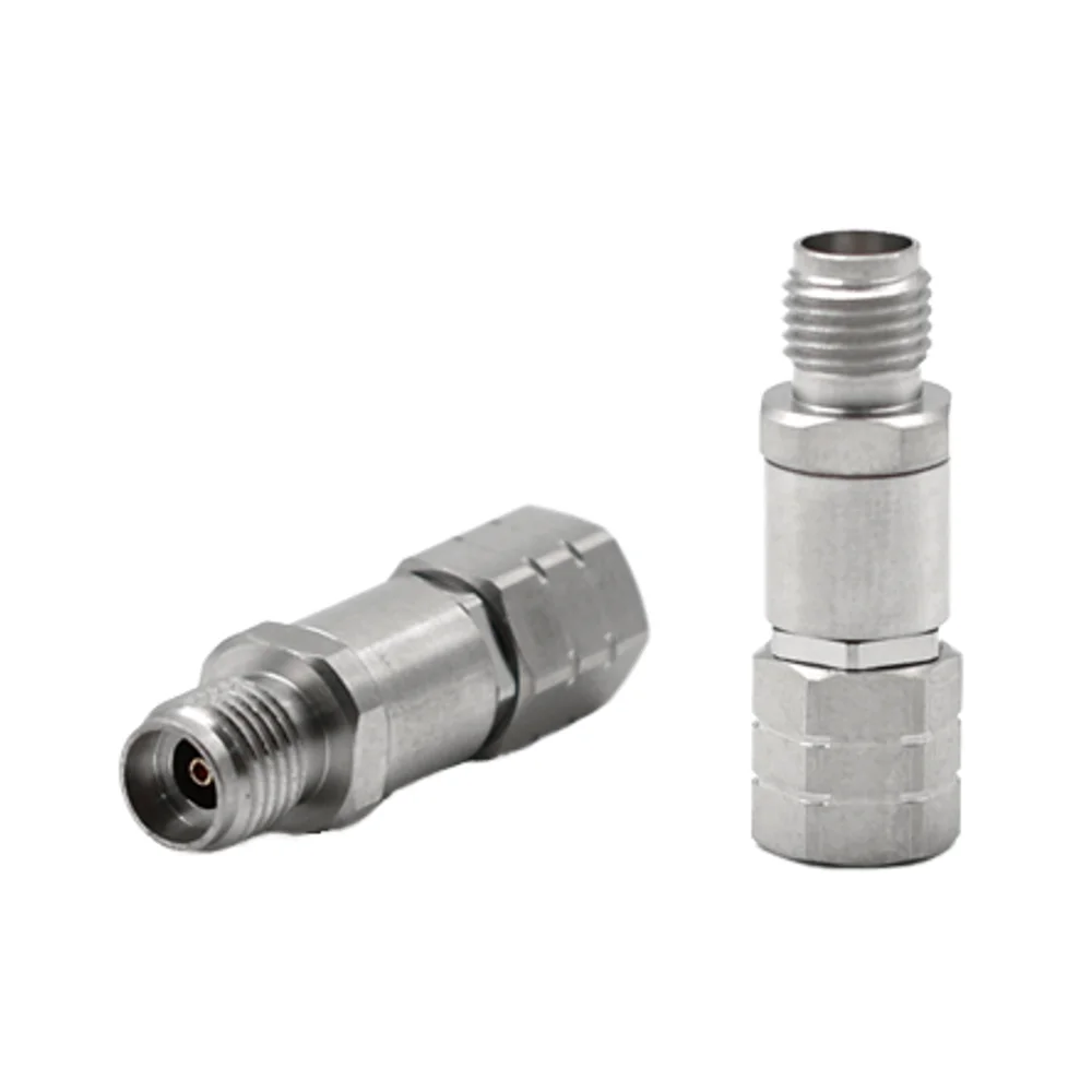 Precision 2.4mm Male to 2.92mm Female RF Adapter Stainless Steel Housing for PCB Application ...