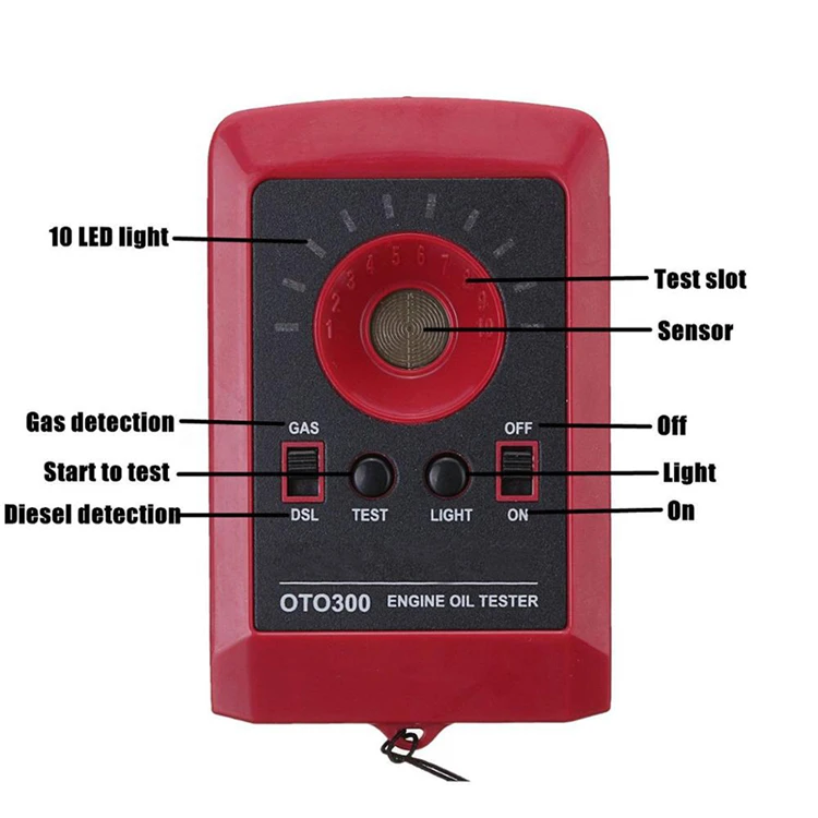 New Gas Diesel Analyzer Led Digital Automobile Car Oil Quality Tester ...