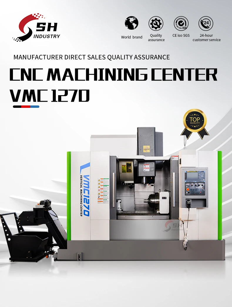 Cnc Vertical Milling Machines Vmc1160 VMC1270 VMC1370 Machine Center ...