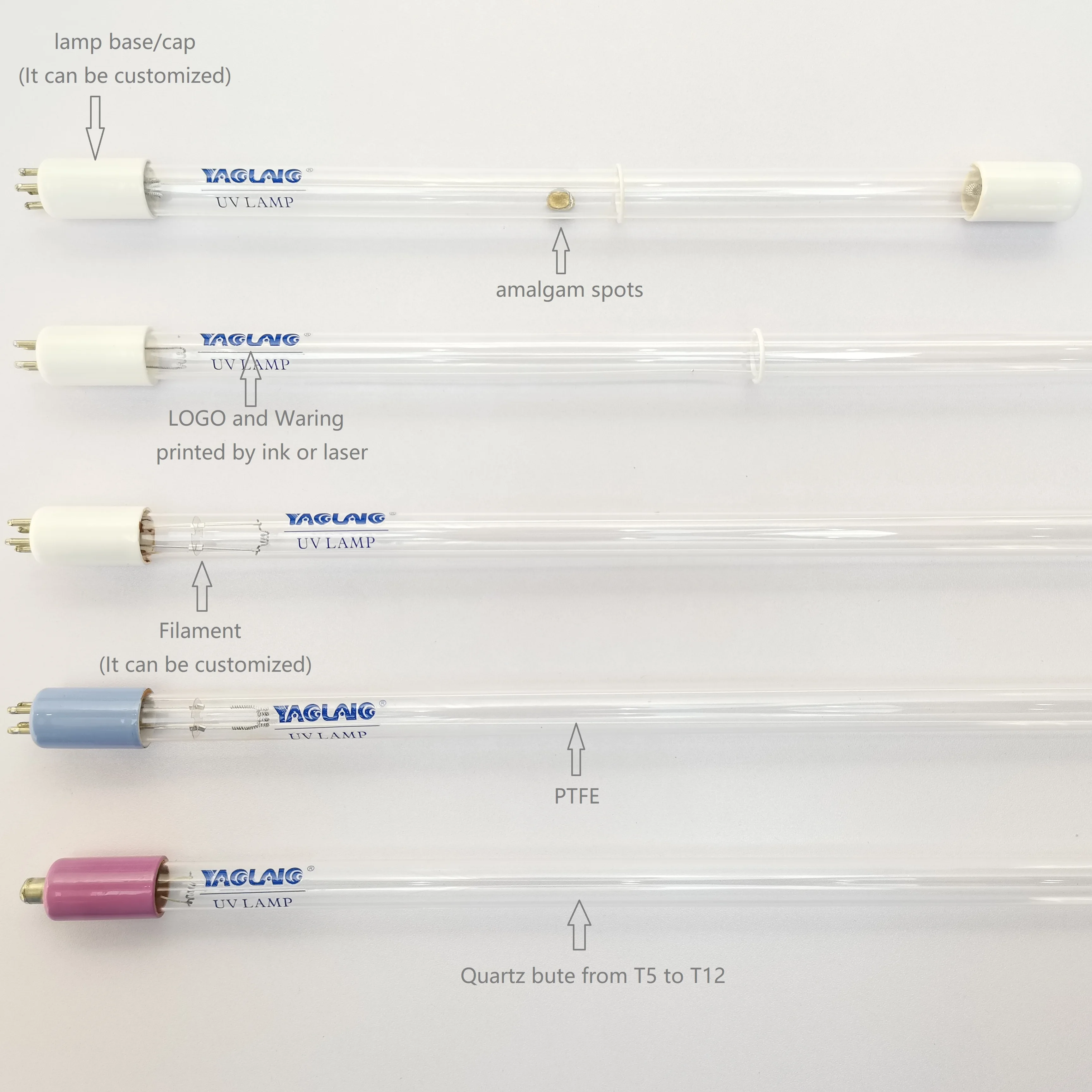 Gph212t5l 10w 425ma Ultraviolet Lamp With Preheat Start 4 Pins Uv Lamp ...