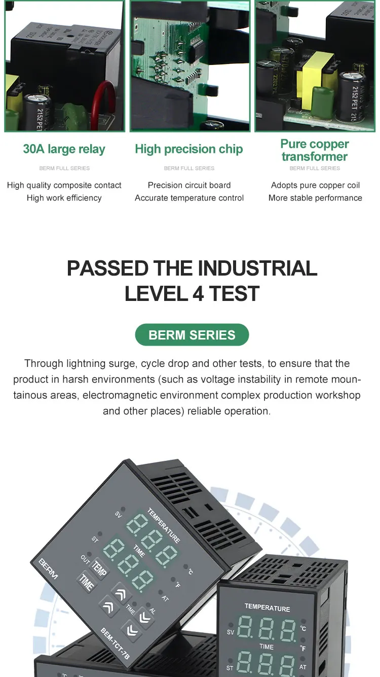 BERM Temperature and Time Integrated Controller - Accurate Control
