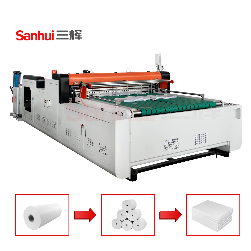 A4 Paper Size Roll to Sheet Cutting Machine Roll to Sheet Paper Cutting ...
