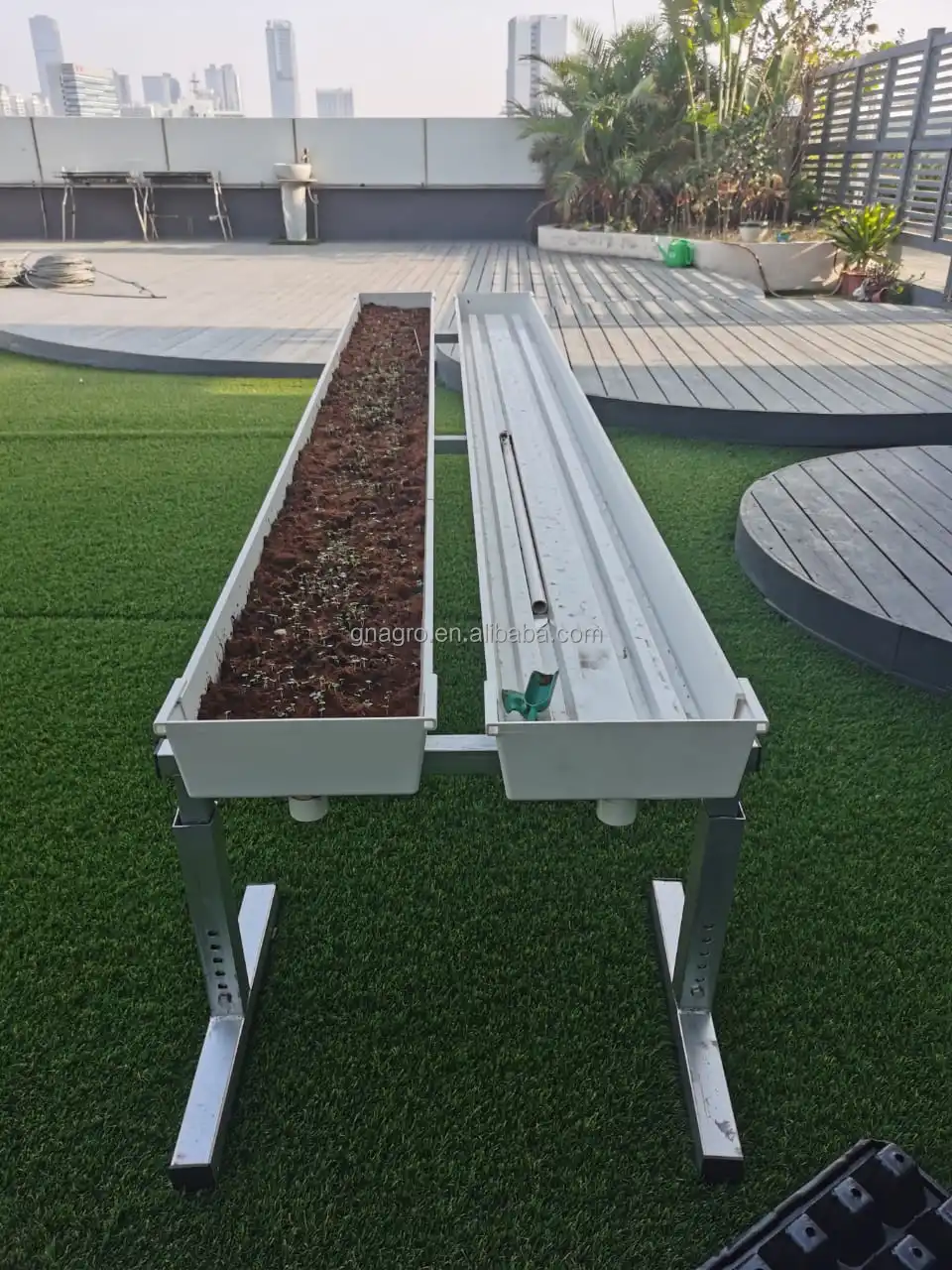 Vertical Farming Hydroponic PVC Substrate Growing Groove Cocopeat ...