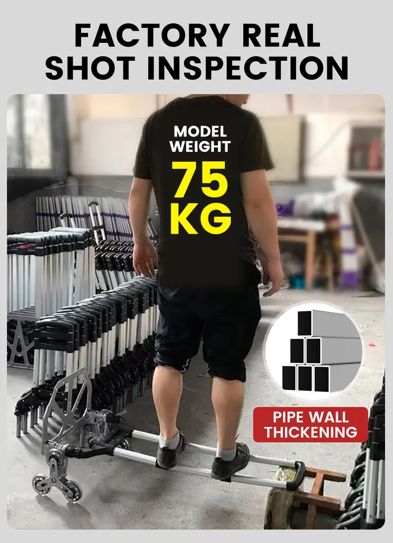 Dolly Cart Extended Handle Foldable Hand Truck,Aluminum Moving Dolly ...