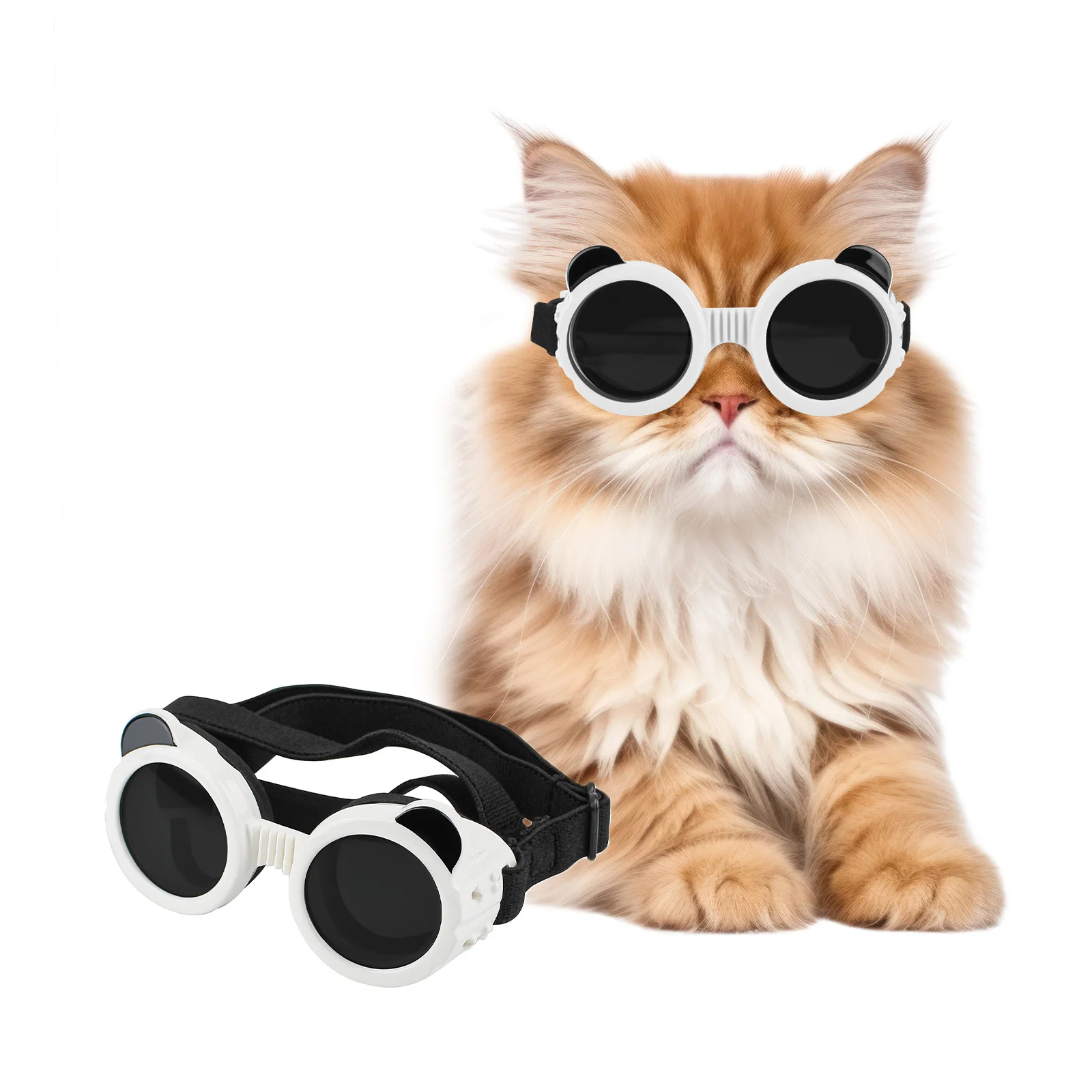 Fashion Dog Panda Goggles Waterproof Anti-uv Eye Protection Cat Glasses ...