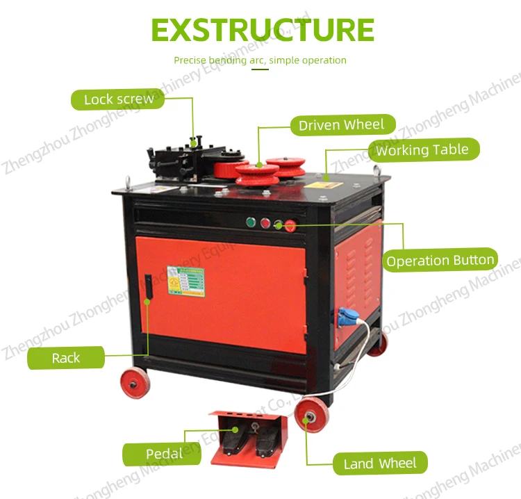 Professional Automatic Round Bar Arc Bending Machine 1440R/MIN ...