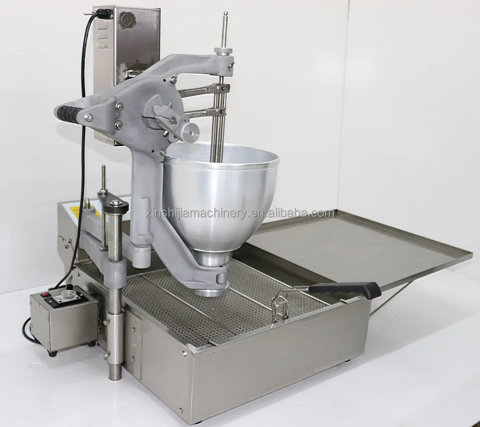 Manual Electric Dispensing Mini Donut Loukoumades Fryer Power Machines ...