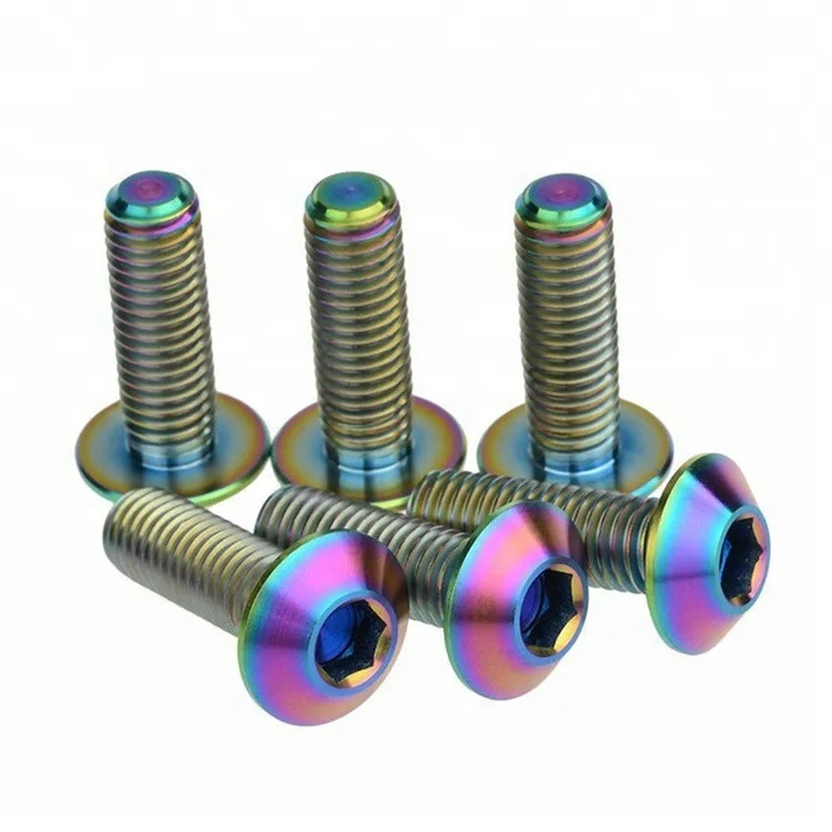 Taper Head Bolt Bolts Grade 5 Titanium M6x20 Stainless Steel Anodized ...