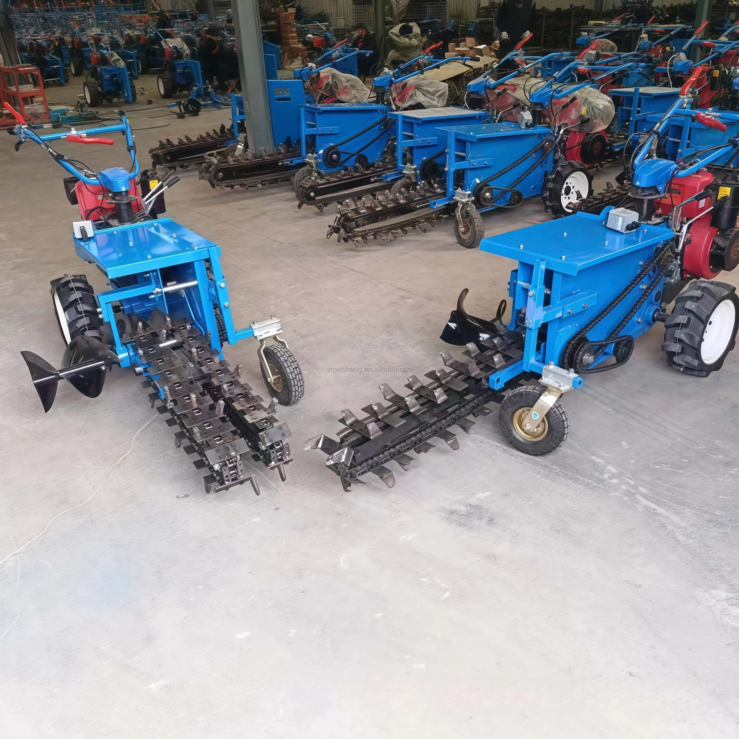 15hp Diesel Engine Chain Trencher Machine - High Accuracy