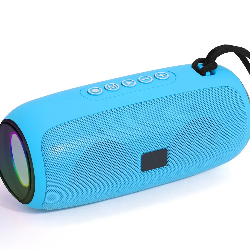 10w Bass Rgb Led Wireless Speaker Usb Tf Aux Fm Outdoor Portable ...