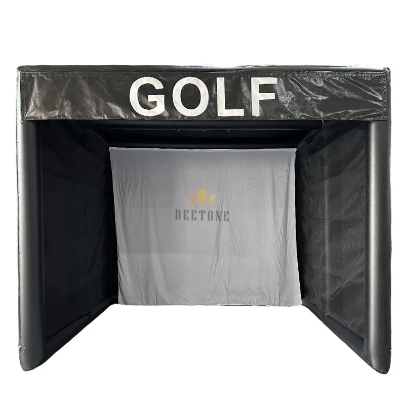 Outdoor Customized PVC Inflatable Screen Golf Simulator Tent Golf ...