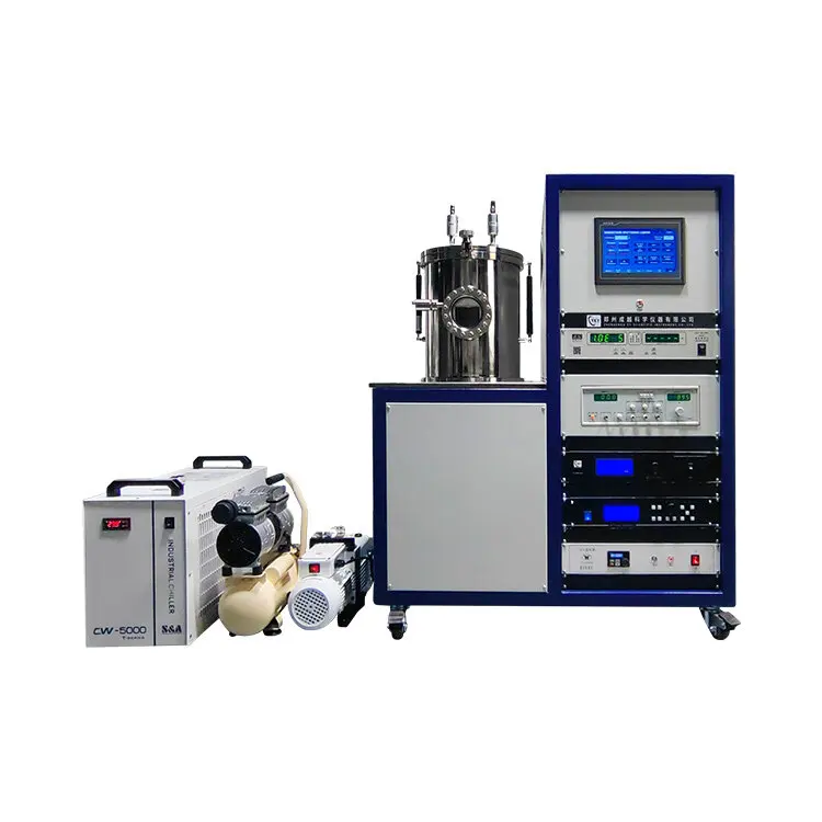 Lab Dual Magnetron Sputtering Coater System Sic Powder Deposition Fe ...