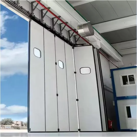 Automatic Vertical Folding Airplane Hangar Door Hitech Industrial ...