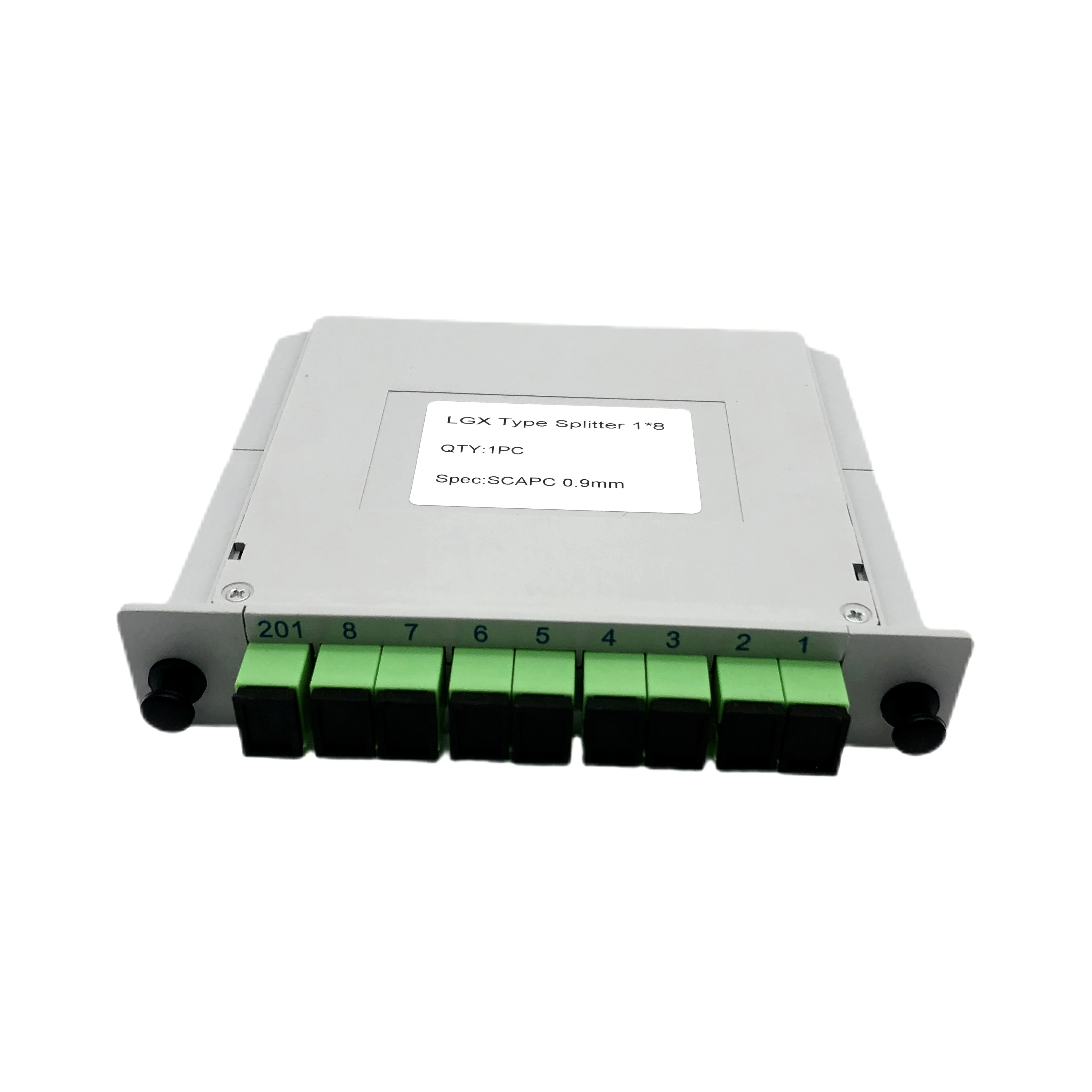Card Type 1*4 1*8 1*16 Lgx Splitter Fiber Optic Mini 0.9mm Sc-apc 1x8 ...