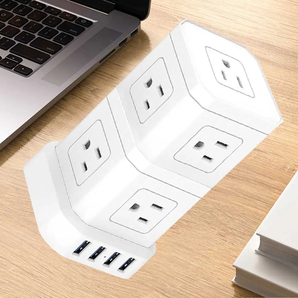 Oswell Factory Cube Adapter Smart Plug Socket Usb Tower Usa Standard ...