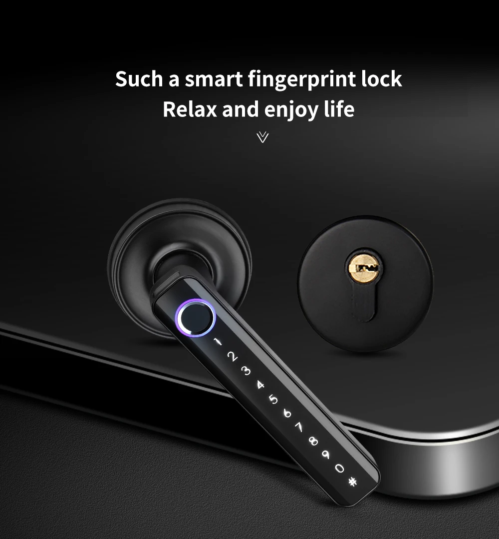 Smartek Waterproof H168 Biometric Door Lock - Secure & Convenient