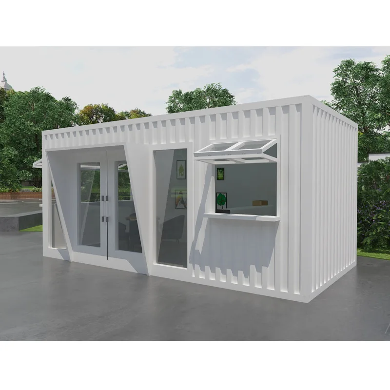 Prefabricated Modular Mobile Container Shop Booth Movable Shop Shipping ...