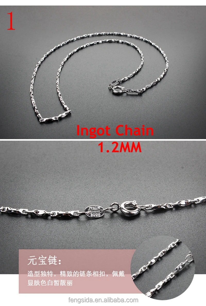 Big Promotion 925 Sterling Silver Chain 18 Inch Cross Chain Snake Link ...