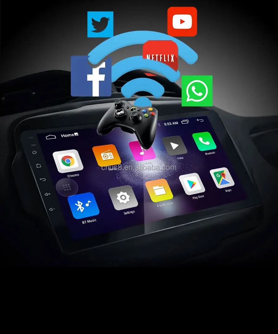 Customizable Car Multimedia Head Unit - Android Dashboard DVD Player ...