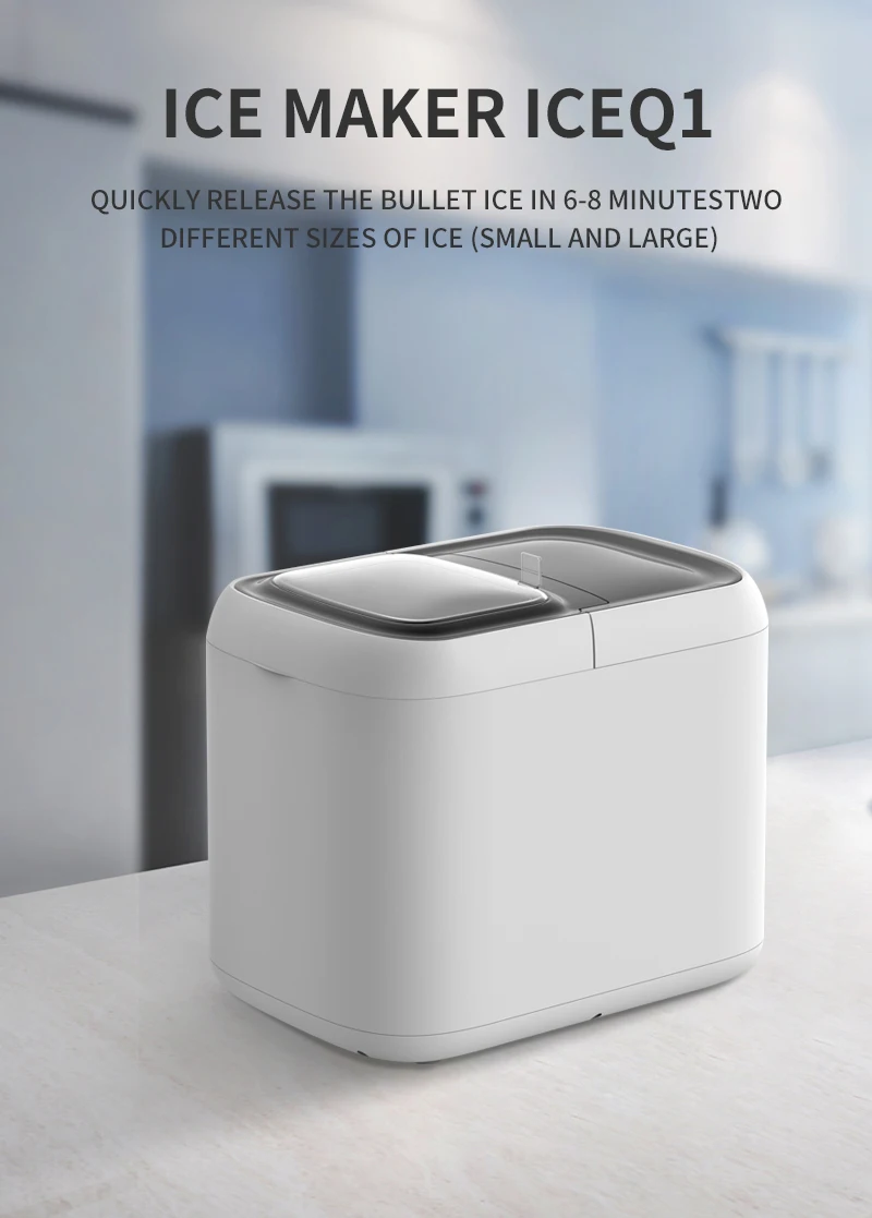 Home Countertop Ice Maker - 25kg Water Dispenser with Ice Machine Mini Home