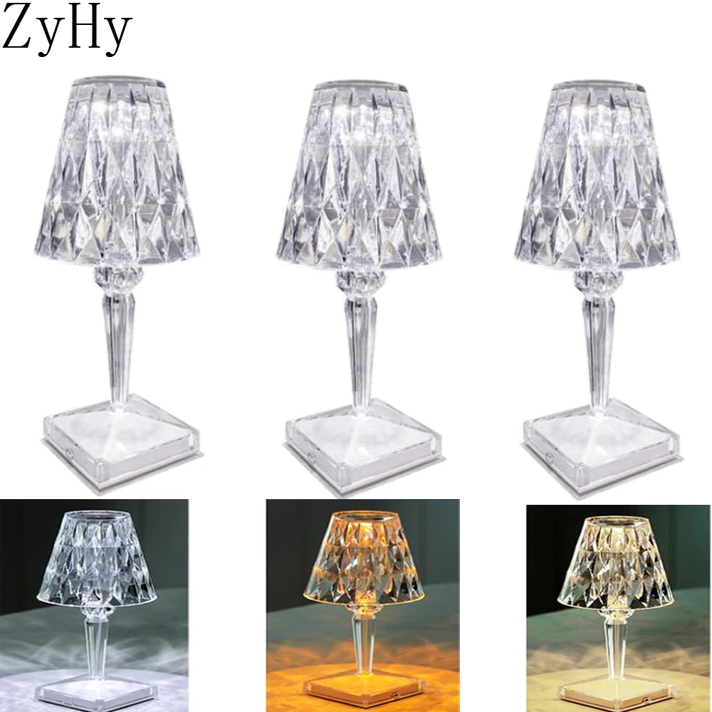 Touch Sensor Decoration Table Lamps For Bedroom Desk Lamp Bedside Bar ...