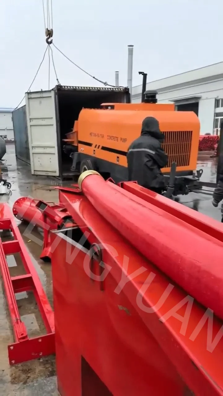 Heavy Duty Concrete Pump Truck Mounted Concrete Line Pump For Pumping ...
