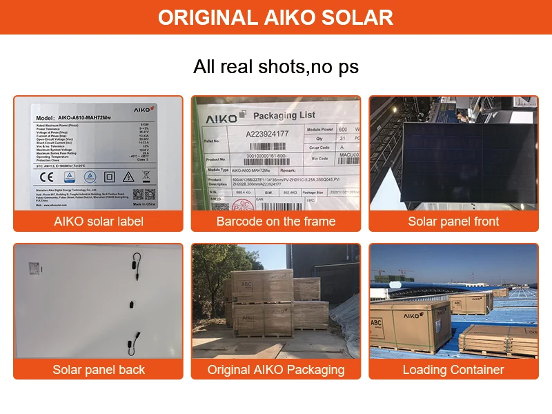 Aiko Solar PV Module - 600W Dual-Glass Photovoltaic Panel