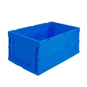 Uni-silent 21l Folding Collapsible Blue Container Box Plastic Tunober ...