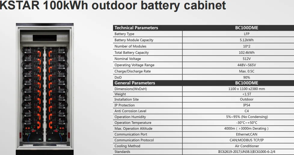 Kstar All In One 100kw Ess Cabinet Kac50dp-bc100de 50kw Hybrid ...