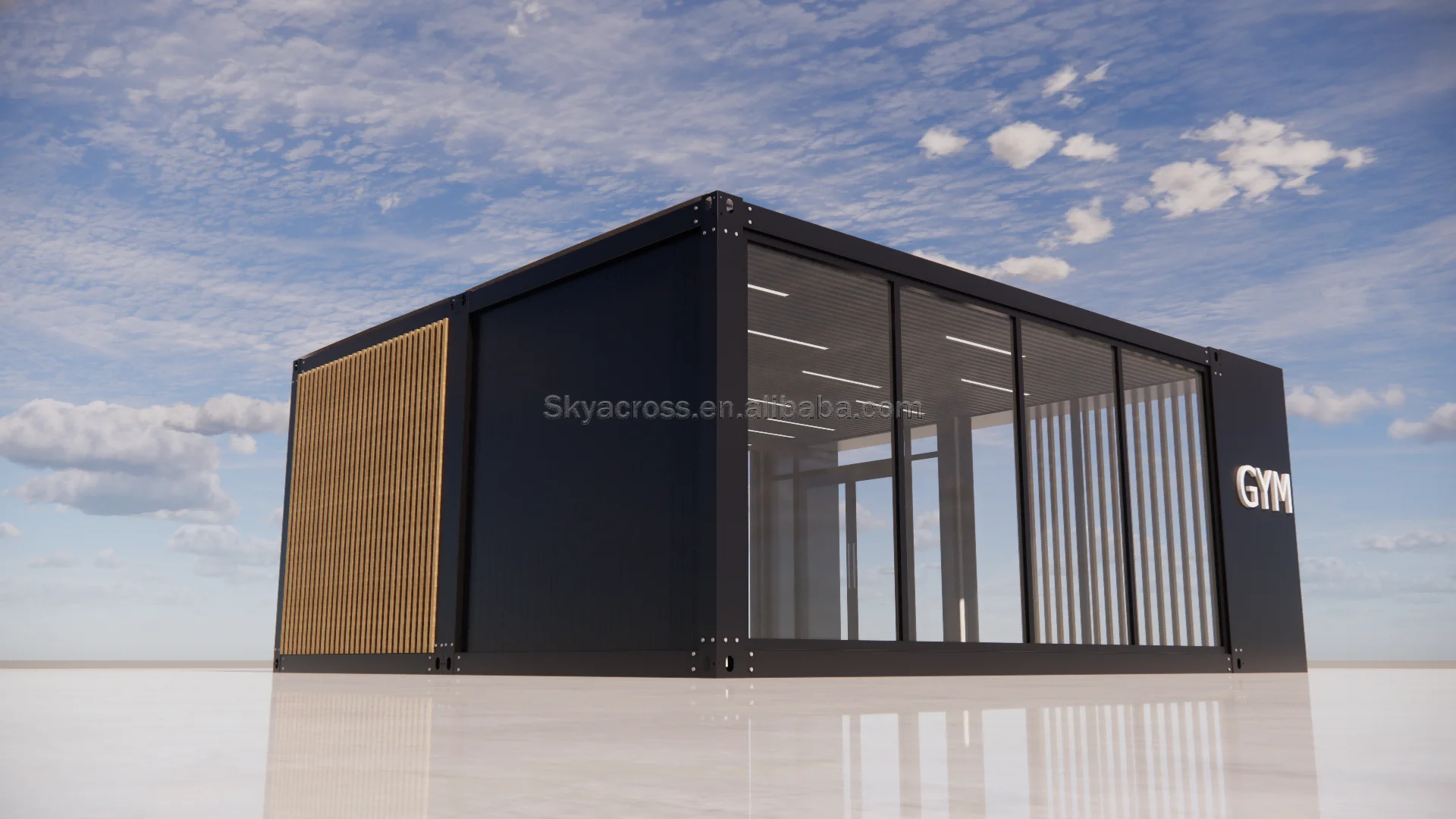 Modern Prefabricated Building - Backyard Garden Gym Studio