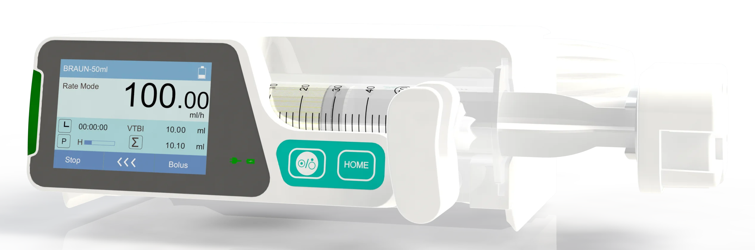 Medical Electronic Automatic Infusion Pump Fluid Volumetric Syringe ...