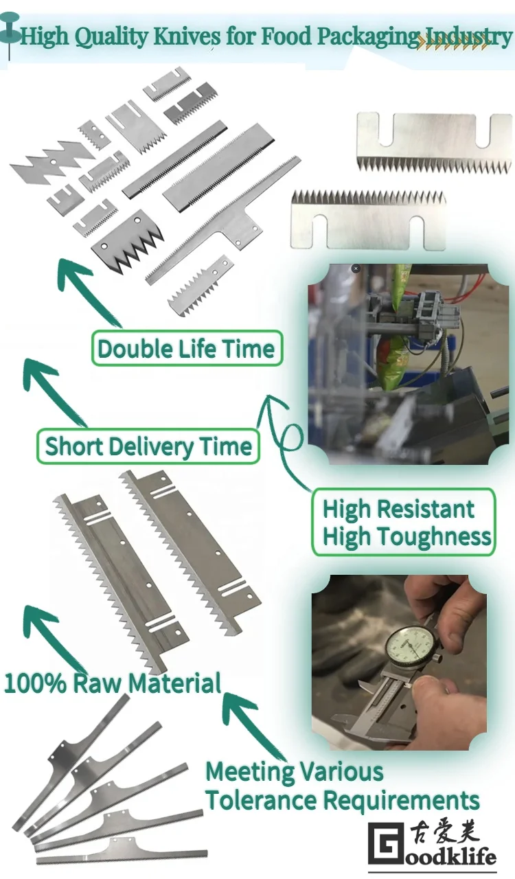 Toothed Serrated Knives Serrated Packaging Machine Cutting Blade Rubber ...