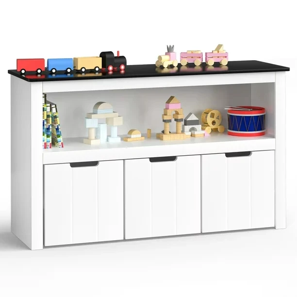 Modern Wood Children Cabinet Kid Toy Storage Organizer, Children ...