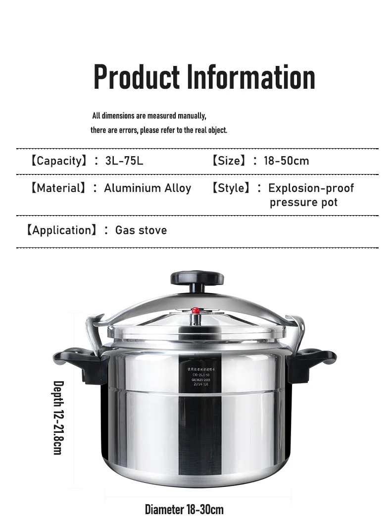 Pressure Cooker 20L - Durable, Efficient Cooking Solutions