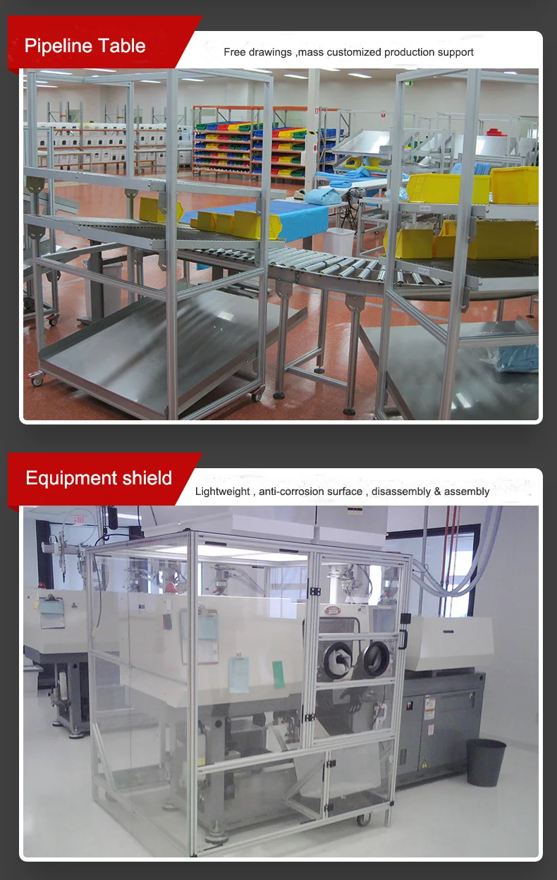 Multi-layers Heavy Duty Aluminium Profile Storage Rack