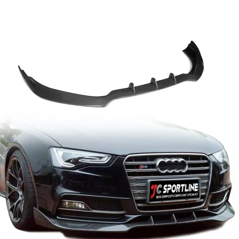 For Audi S5 A5 Sline B8.5 Facelift Carbon Fiber Front Bumper Lip ...